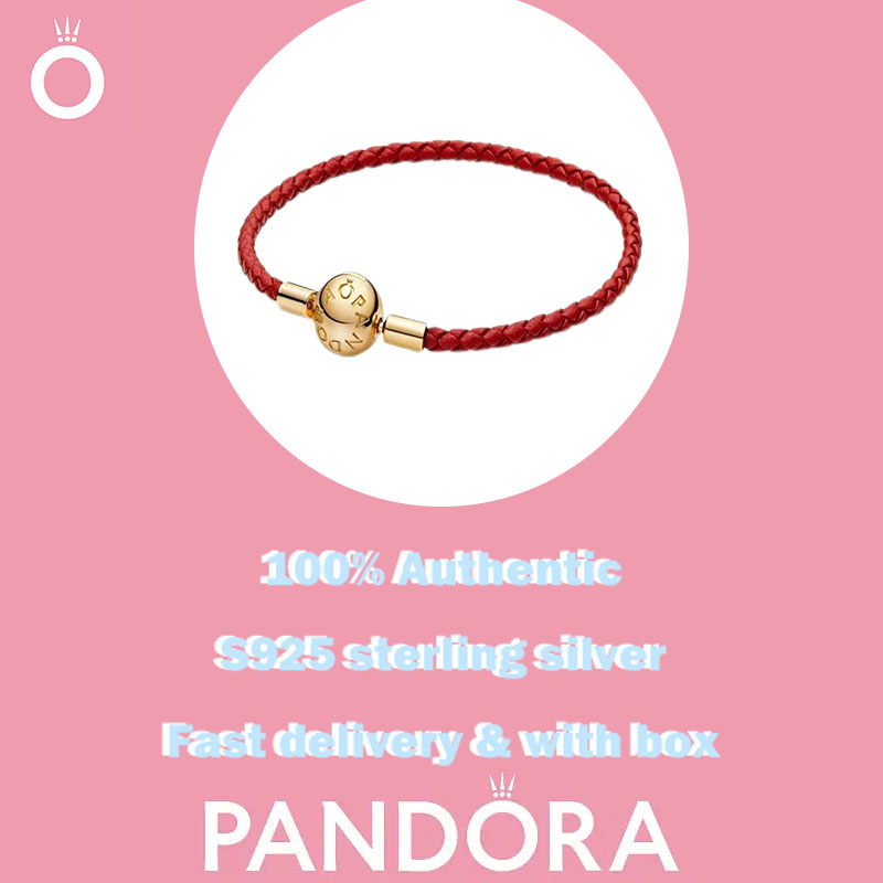 Pandora Leather Bracelet Red