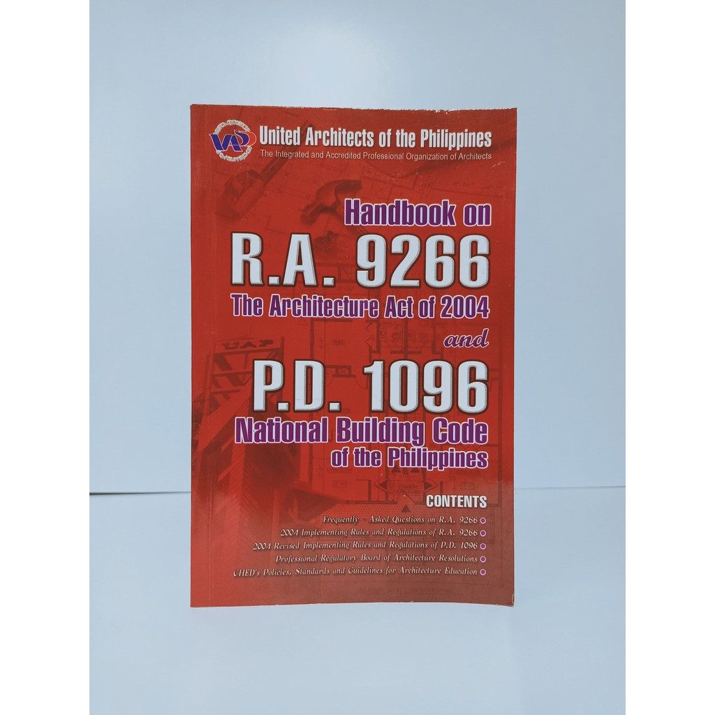 National Building Code Handbook on R.A. 9266 and P.D. 1096 | Lazada PH