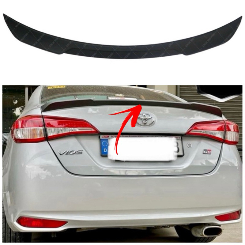 Toyota Vios J XE XLE E G 2019 to 2025 GR Ducktail Spoiler ( Vios Accessories ) | Lazada PH