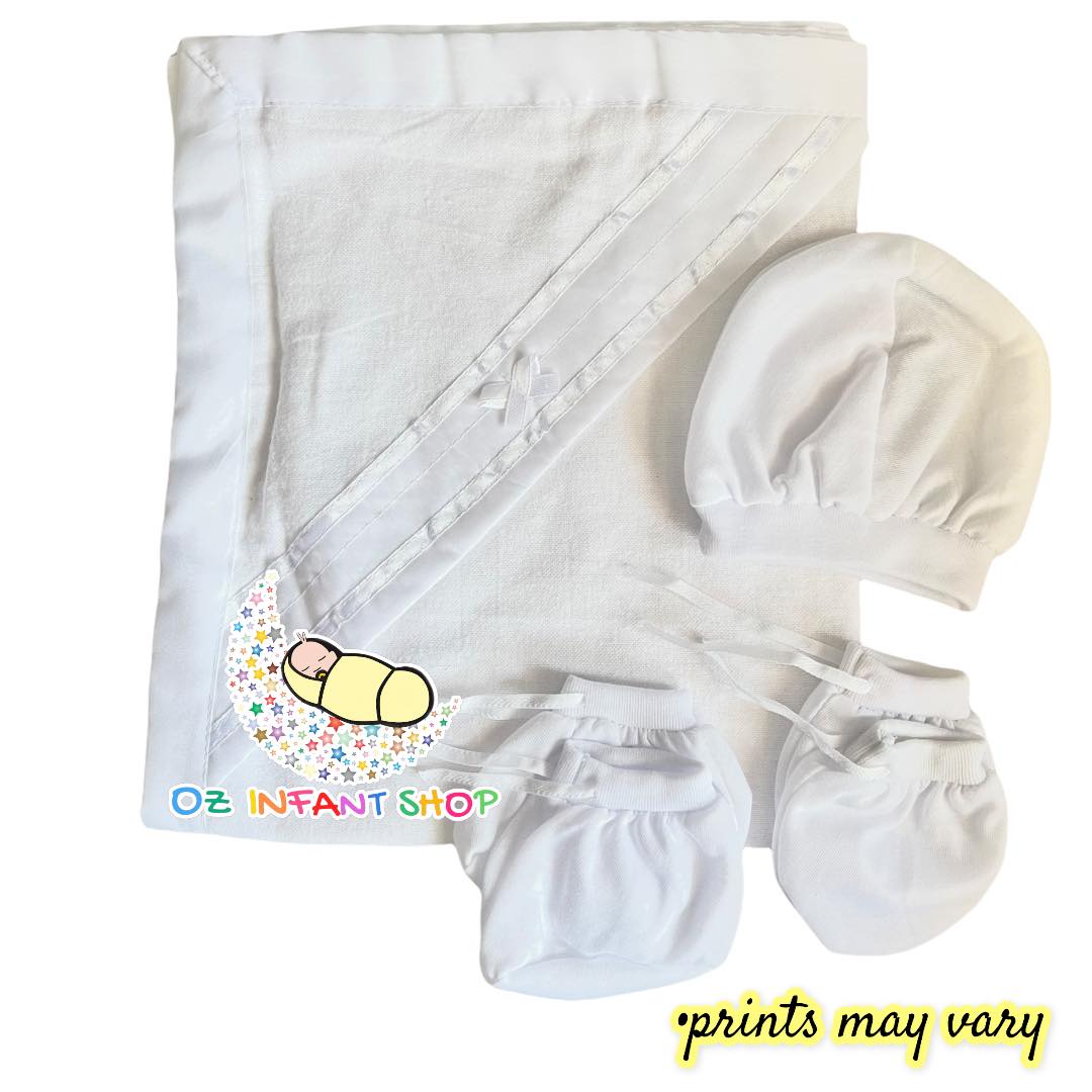 Hood Pranella with Bonnet Set for Newborn Infant Baby | Receiving ...