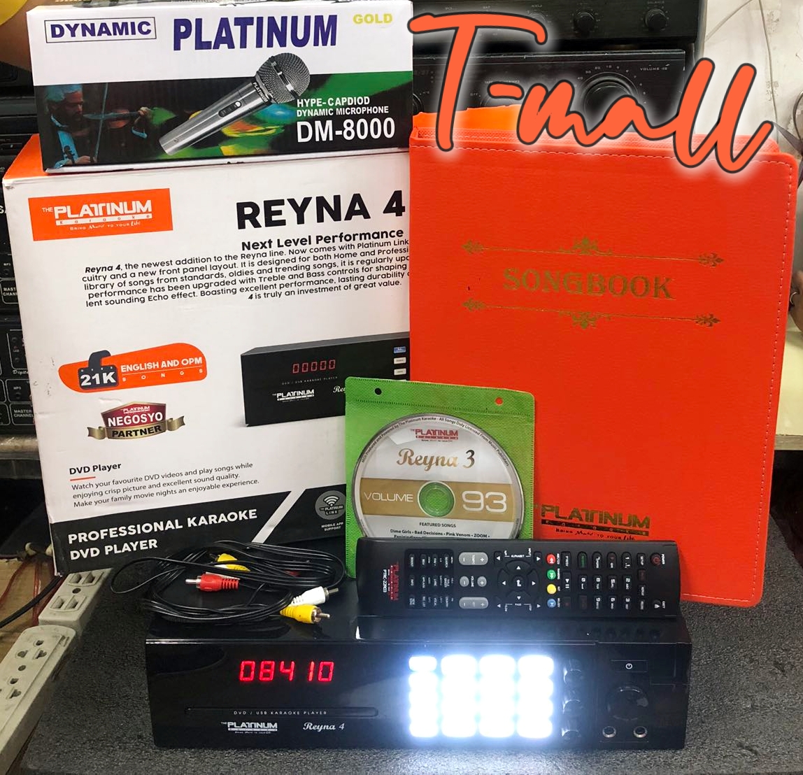 The Platinum Karaoke Reyna 4 Player with 21K plus OPM/English songs and ...