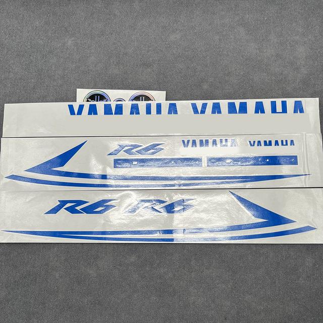 Gold / Blue / Black / Silver Motorcycle Vinly Waterproof YZF R6 Fairing ...