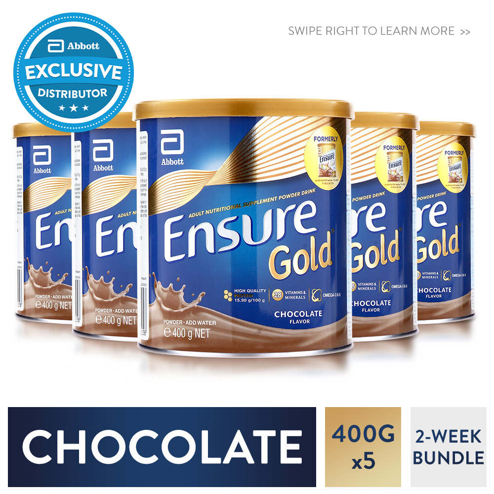 Ensure Gold HMB Chocolate 400G For Adult Nutrition Bundle of 5 | Lazada PH