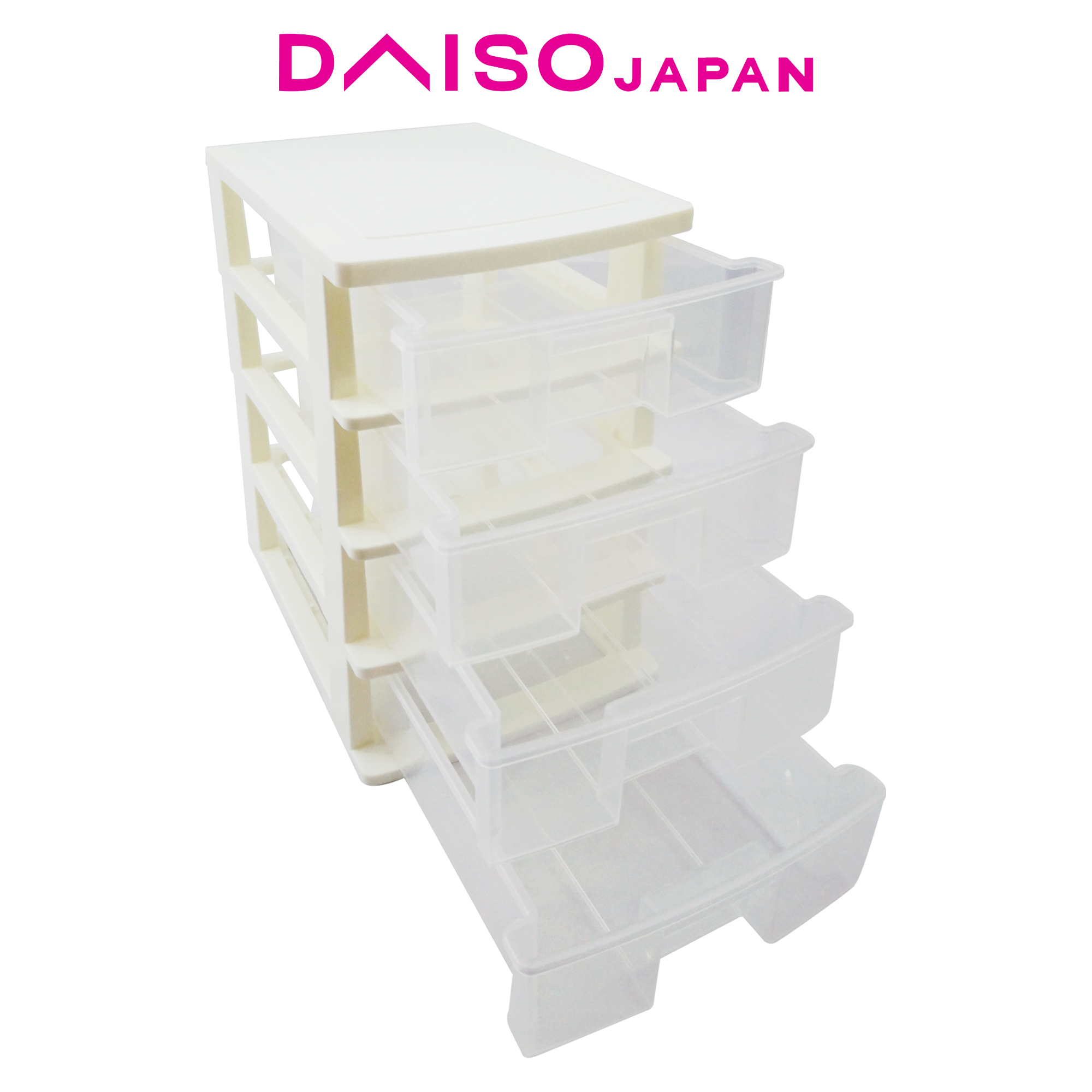 Daiso 4-Drawer Storage Case | Lazada PH