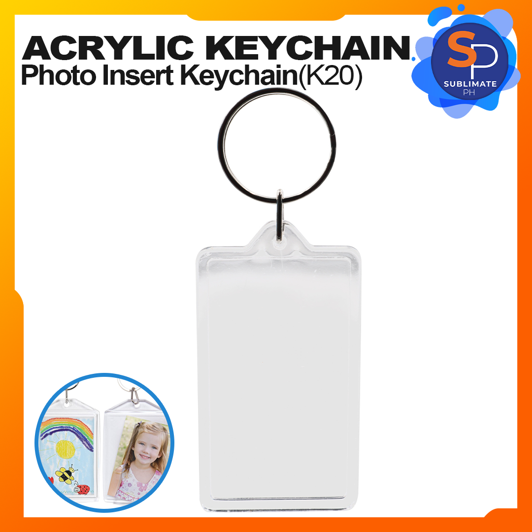 Personalized Acrylic Photo Insert Keychain 50pcs/Pack Frame | DIY ...