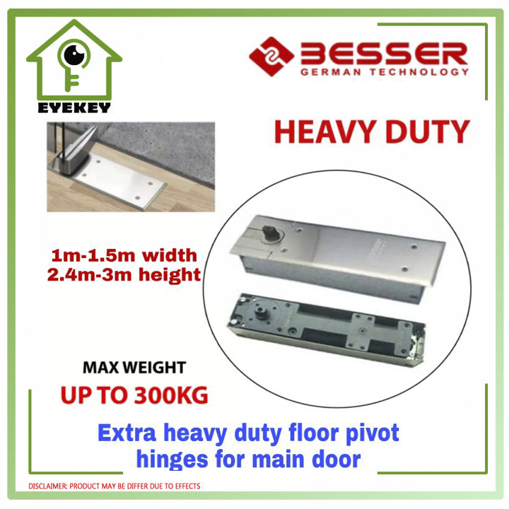 BESSER BSR80 EXTRA HEAVY DUTY FLOOR PIVOT HINGE EN5 WITH AL ACC PSS ...