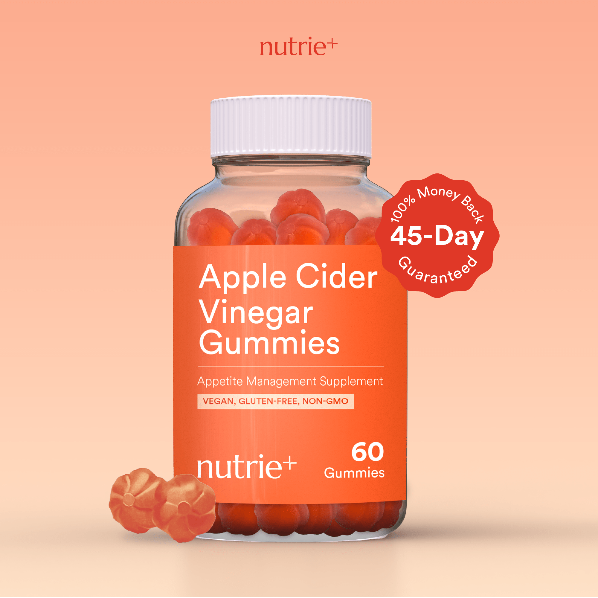 Nutrie Apple Cider Vinegar Gummies 60pcs (Appetite Management ...