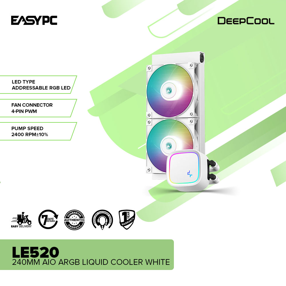 EasyPC | Deepcool LE520 / LE720 240mm AIO Liquid Cooler w/ Anti-Leak ...