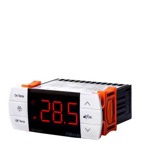 Elitech EK-3021 Temperature Controller With 2 Sensors, Touch Panel, 4xSPDT, EK-3021, 78.5(W) x ...