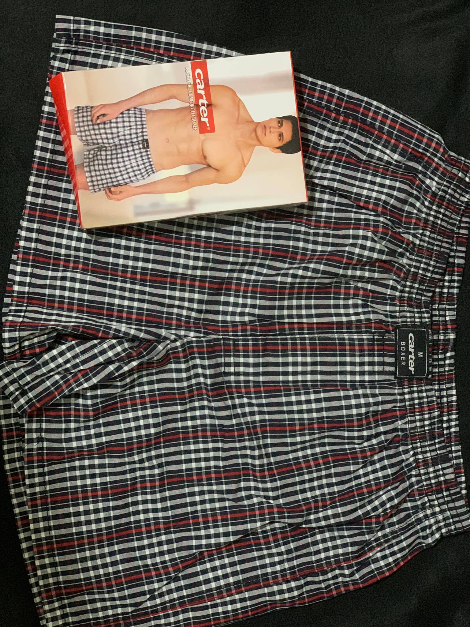 1PC ORIGINAL CARTER BOXER SHORTS PLAID/ CHECKERED ASSORTED COLORS ...