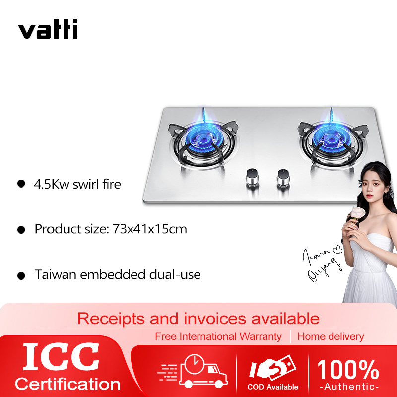 VATTI High-end stainless steel desktop gas stove gas stove double ...