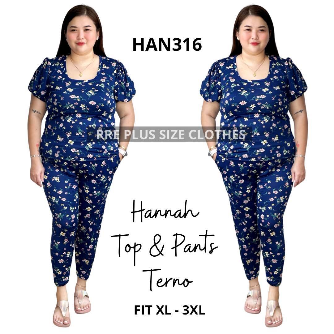 Plus size Hannah Top and Pants | Lazada PH