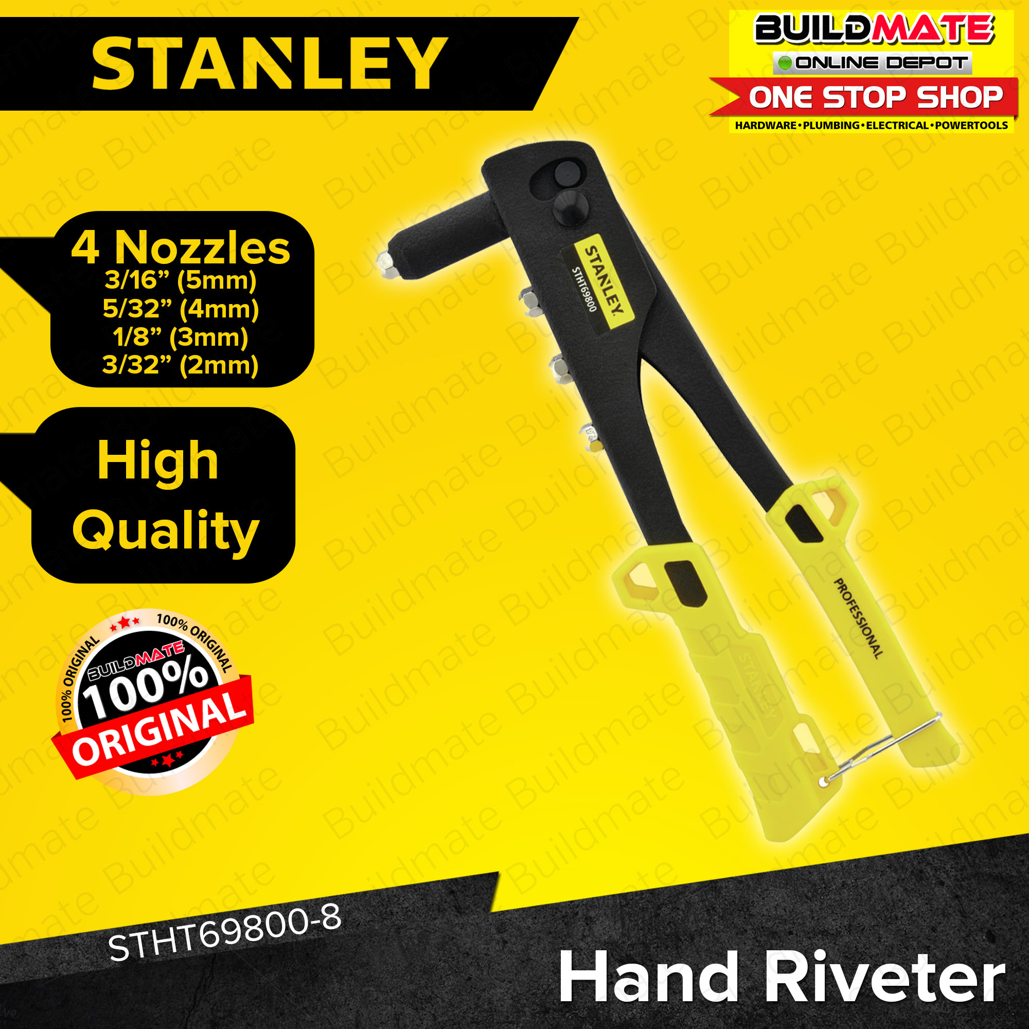 STANLEY Hand Riveter Heavy Duty 69-799/ STHT69800-8 - BUILDMATE - SHT ...