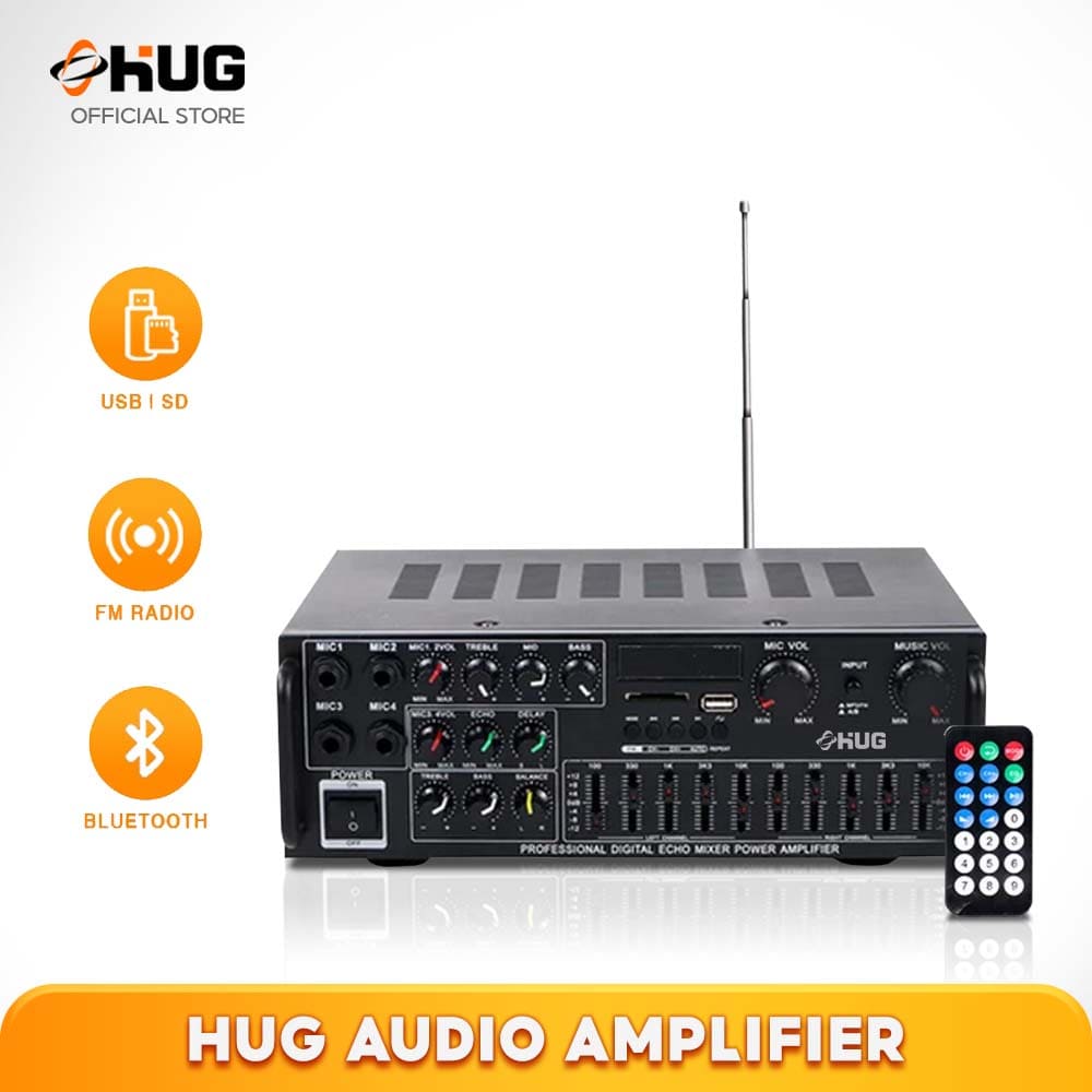 HUG 300 Watts Amplifier with Mixer Equalizer - AV281 | Lazada PH