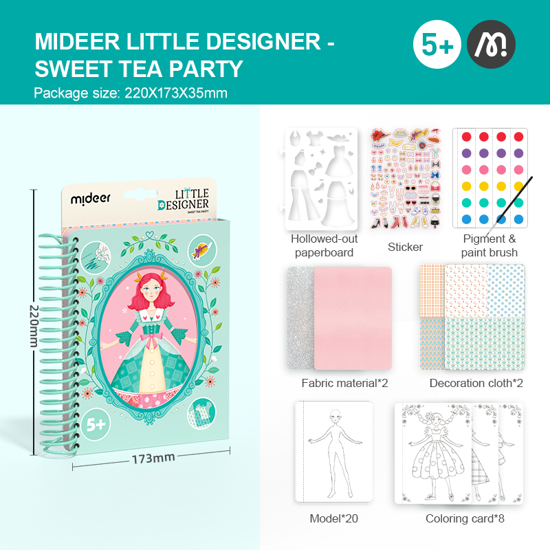 MiDeer Little Designer w/ Watercolor Fashion Design Handbook | Lazada PH