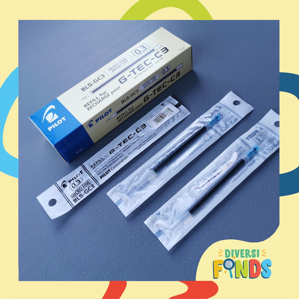Pilot G-tec Refill 0.5, 0.4, and 0.3 Gtech Gtec Blue and Black | Lazada PH