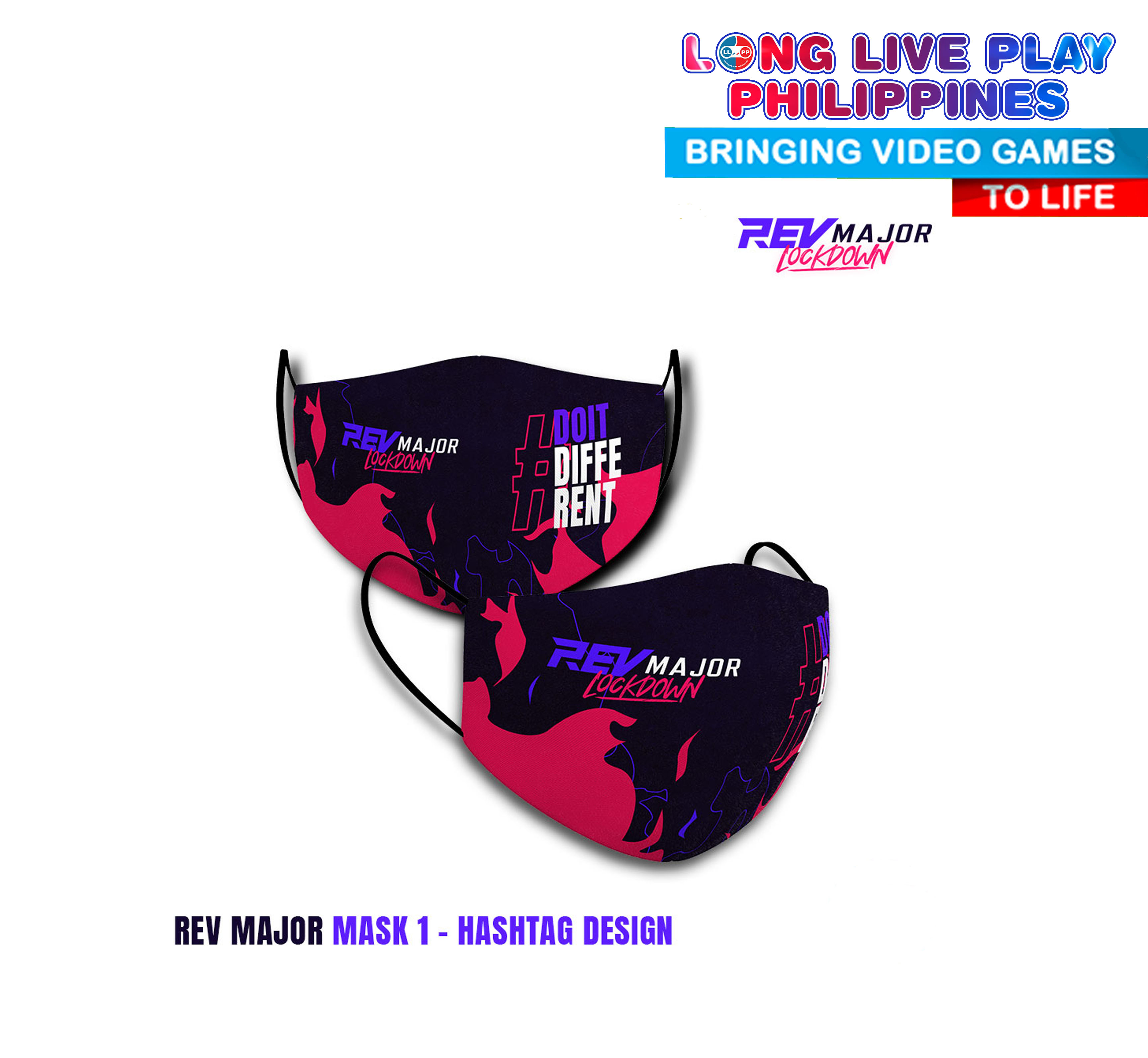 Rev Major Philippines Mask Official Logo Design | Lazada PH