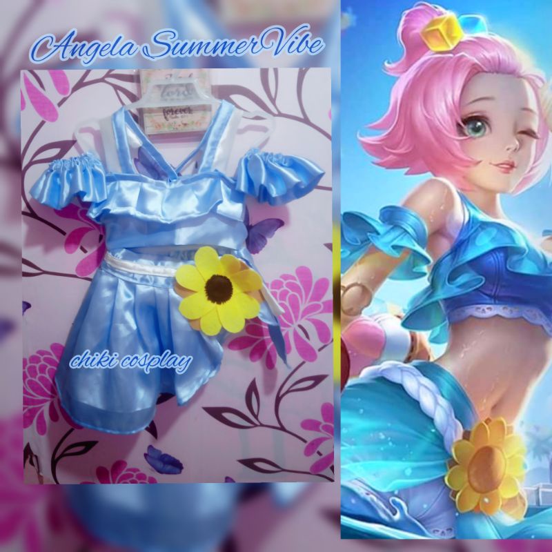 ORN ANGELA SUMMERVIBE MOBILE LEGENDS COSTUME COSPLAY MTO BABY GIRL KIDS ...