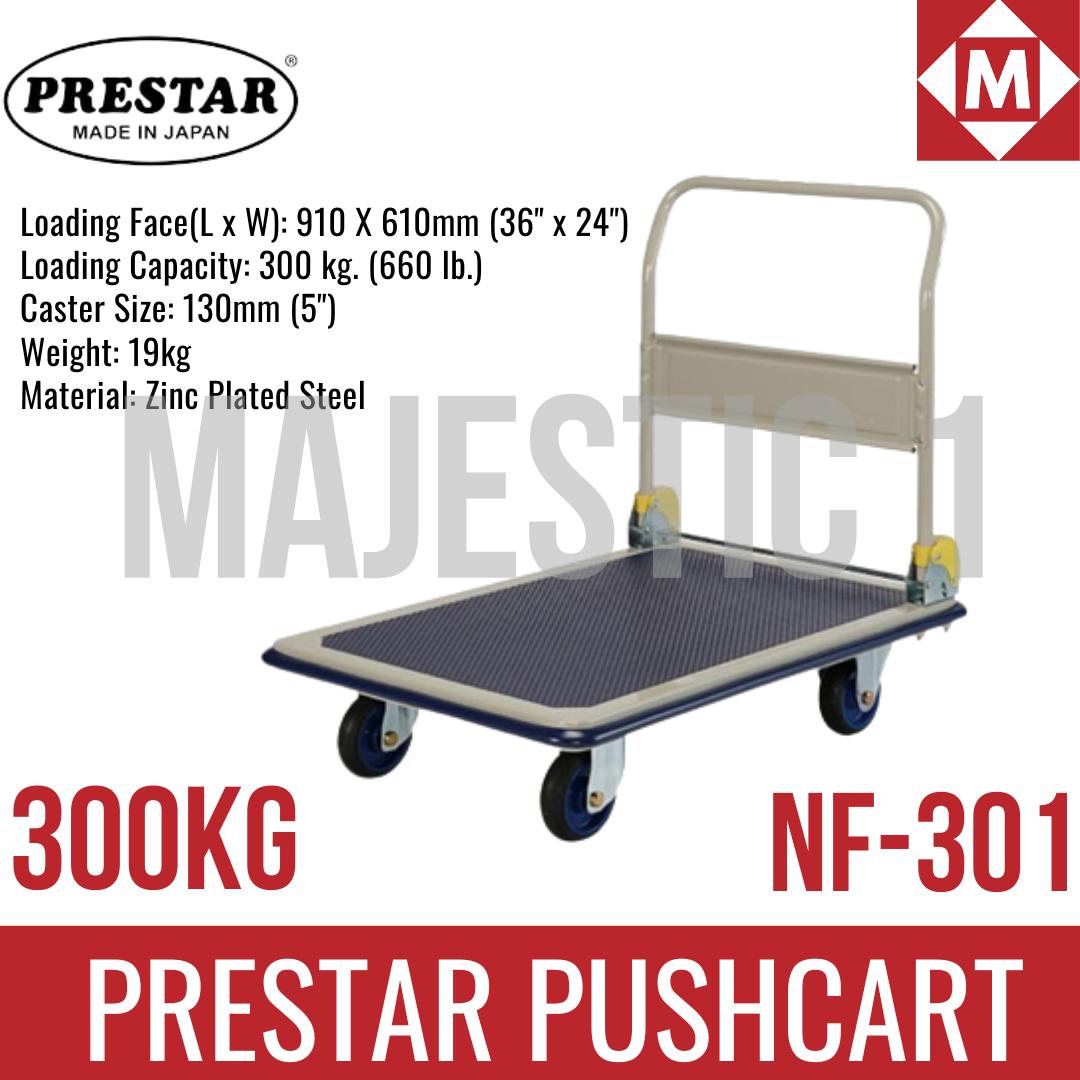 Prestar Push Cart NB-101 150Kg. / 300kg NF-301 / 400kgs NG-401-6 (Made ...