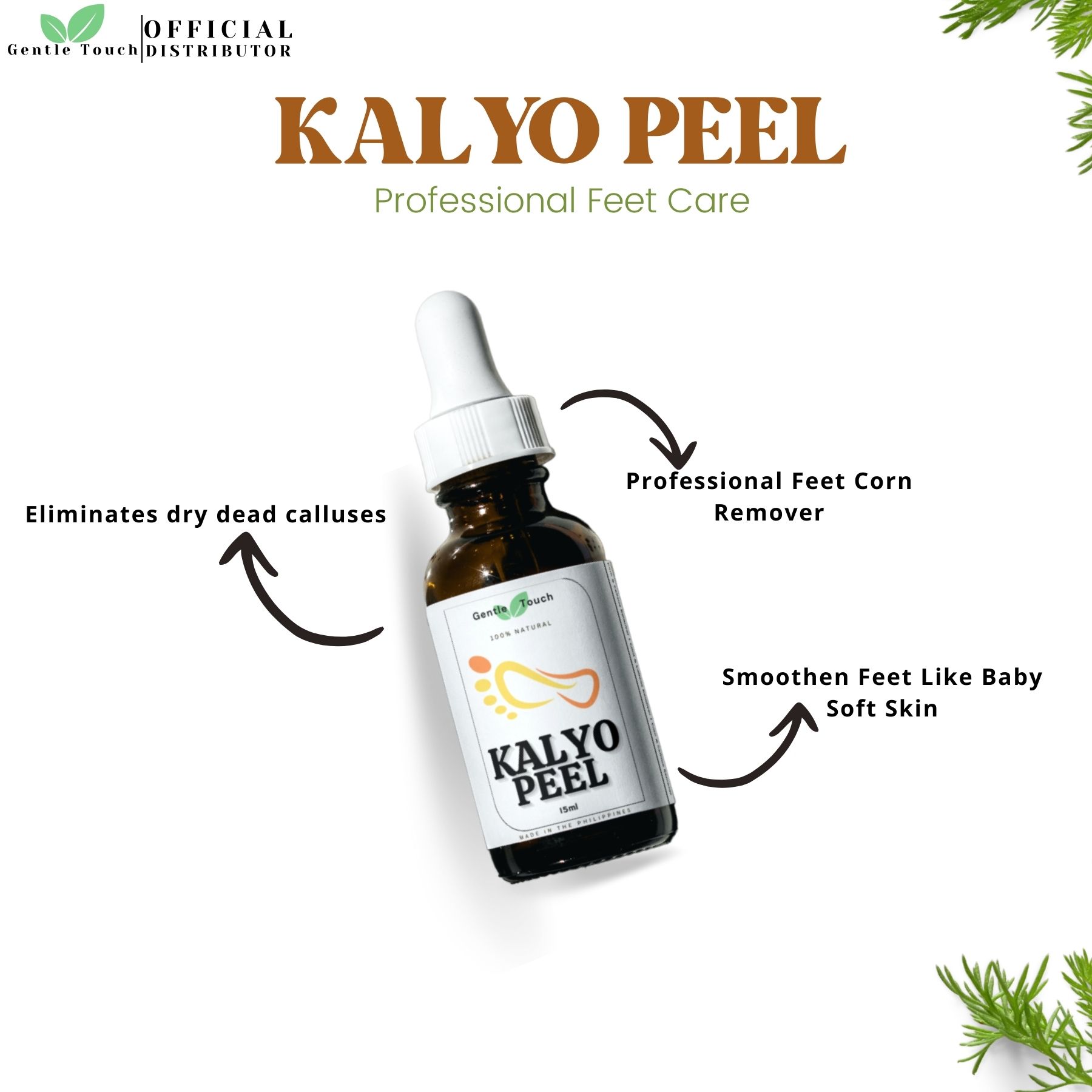 Gentle Touch Premium Kalyo Callous Corn Remover 100% Effective 15ml ...