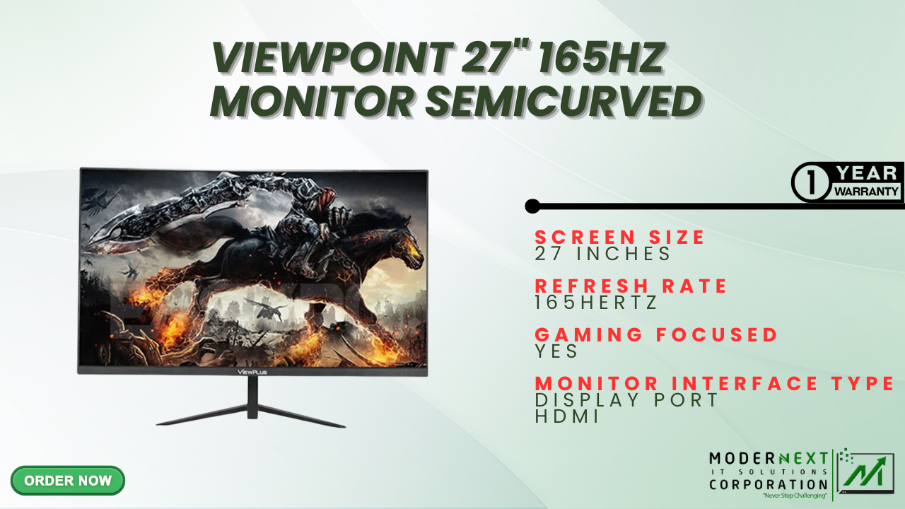 VIEWPOINT 27" 165HZ MONITOR SEMICURVED | Lazada PH