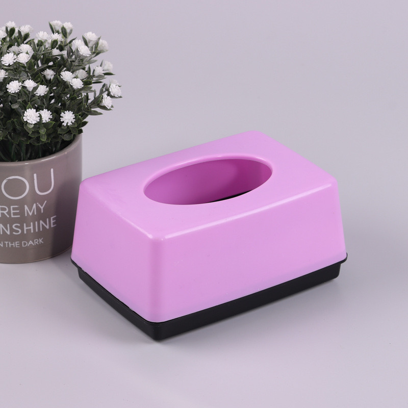 Tissue Paper Holder Plastic Facial Tissue Box Cover Slide-Out Bottom ...