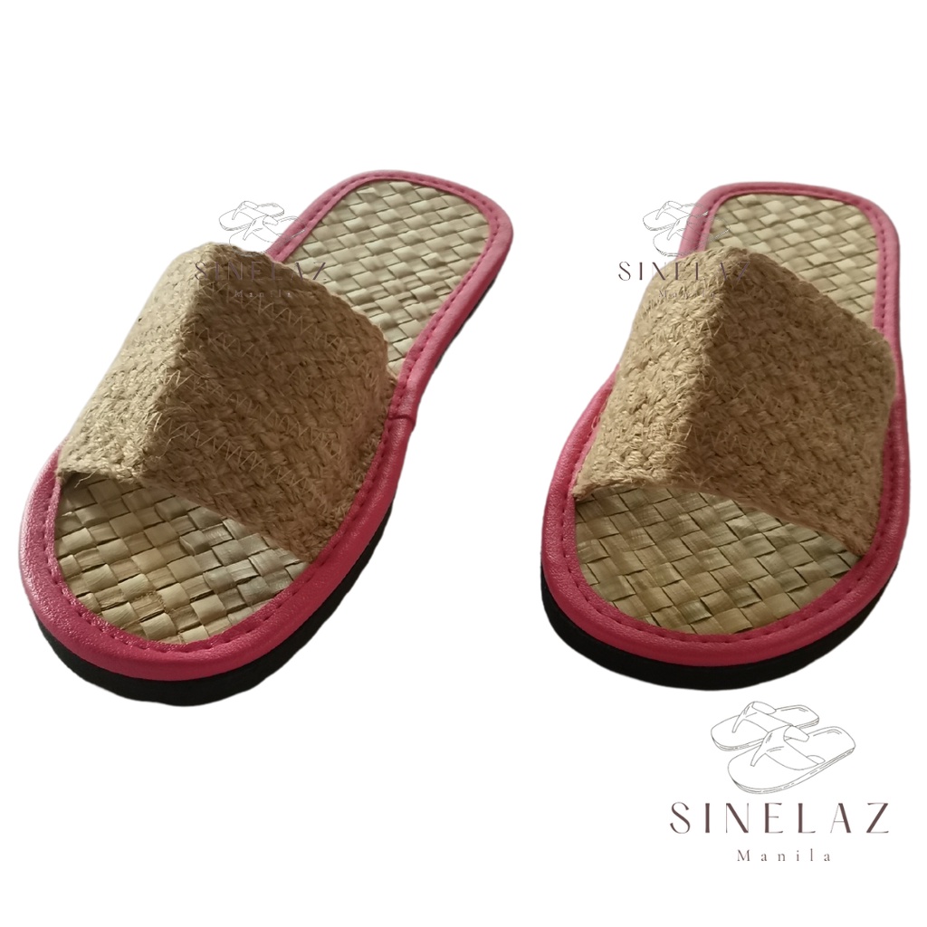 unisex fushia native abaca slippers (Slip-ons) | Sinelaz Manila | Lazada PH