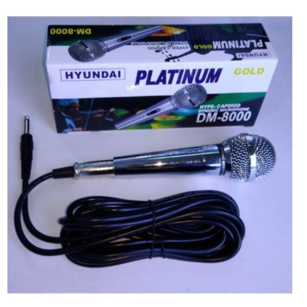 Hyundai Platinum DM-8000 Professional Hyper-Cardioid Dynamic Gold Microphone | Lazada PH