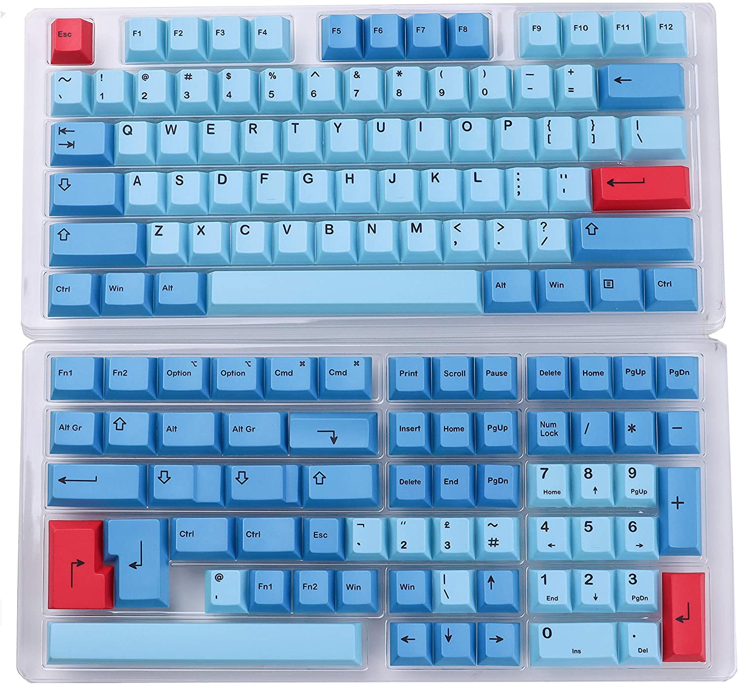 PinkleHub | HK Gaming Dye Sublimation Keycaps | Cherry Profile | Thick ...