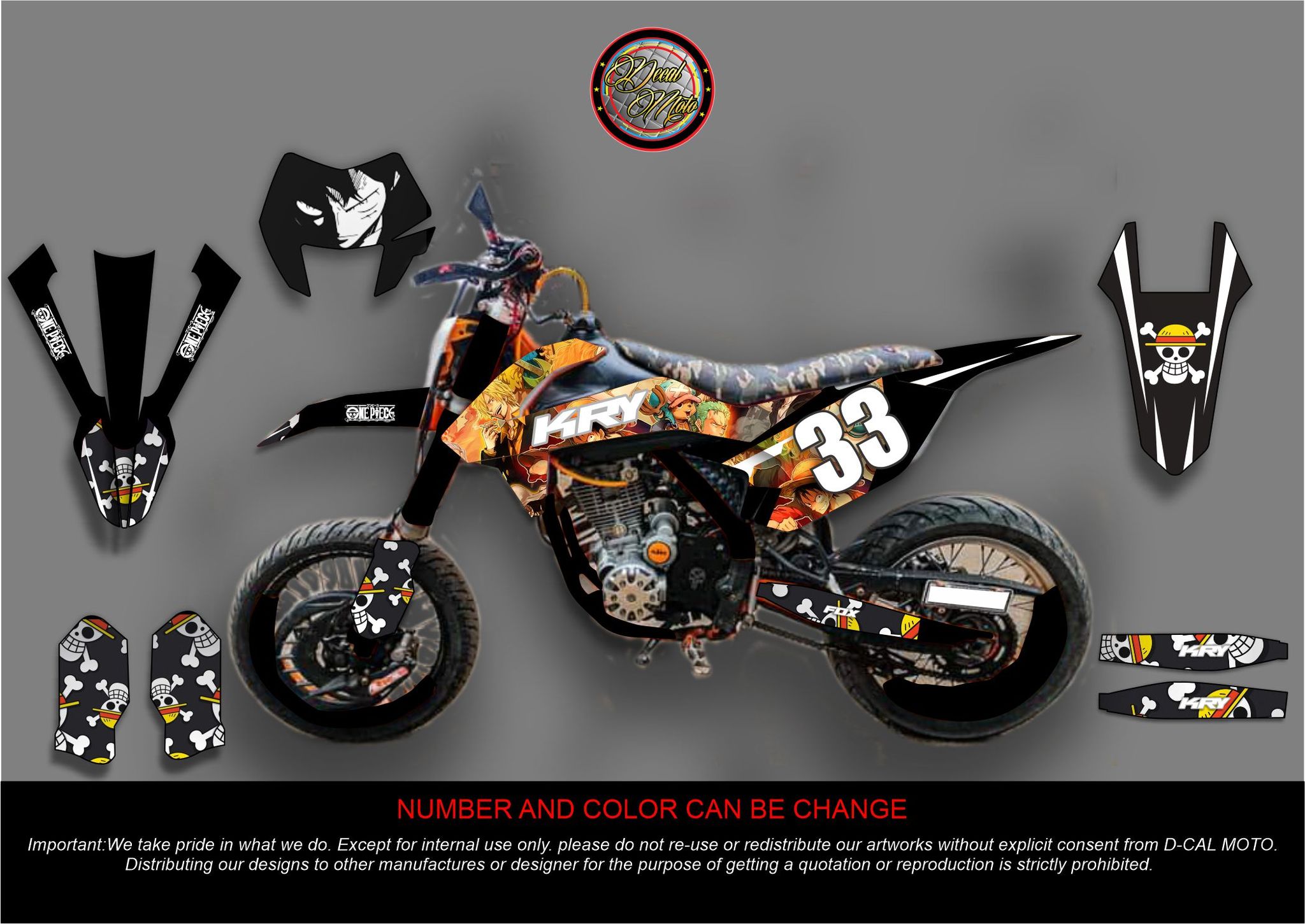 Decals, Sticker, Motorcycle, Decals Sticker for RUSI KRY 150 / 200 ONE ...