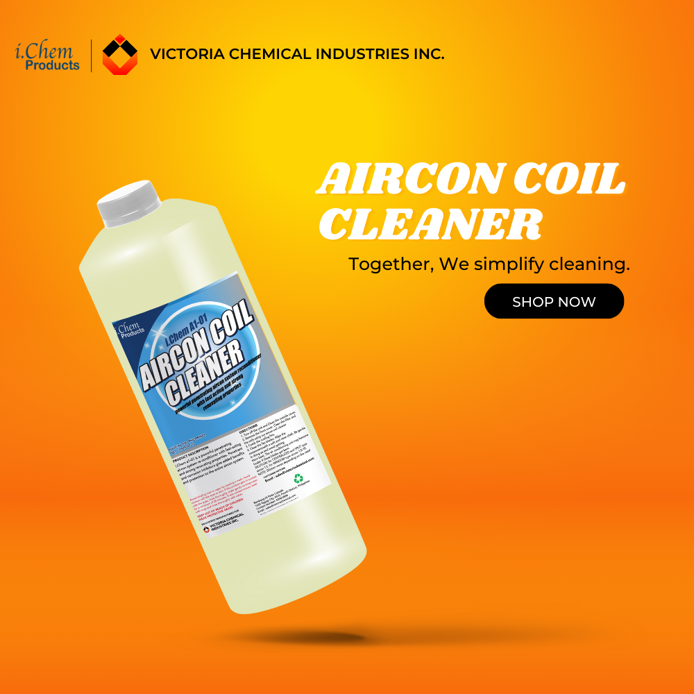 ICHEM PRODUCT AIRCON COIL CLEANER LITER (Alkaline Based Aircon Cleaner ...