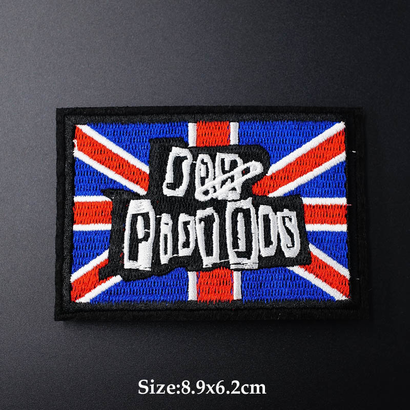 ROCK MUSIC Patch for Clothing DIY Iron on Embroidered Sewing Applique ...