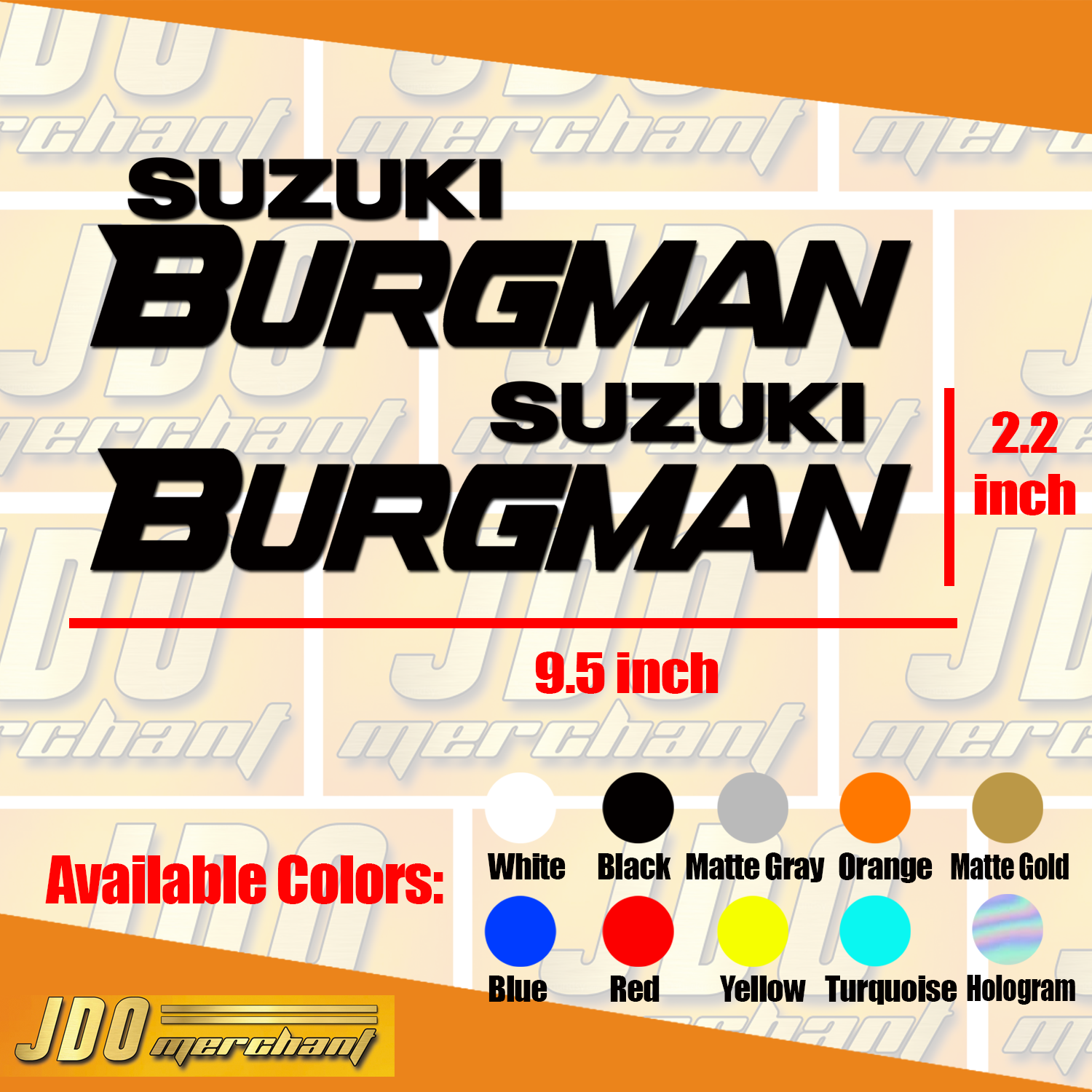 Sticker Suzuki Burgman 125 Side Sticker 2pcs | Lazada PH