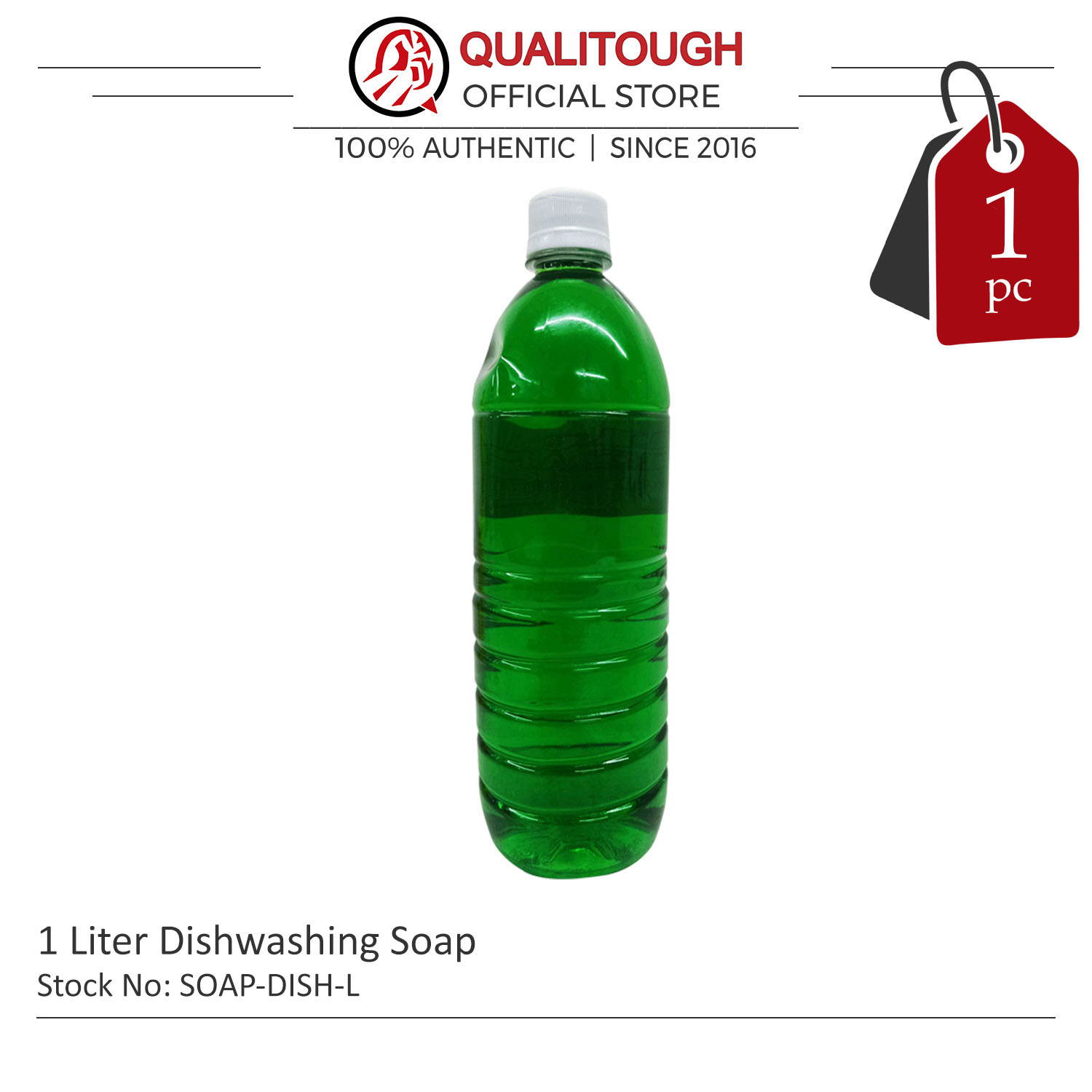 1 Liter Liquid dishwashing soap - green / yellow / odorless/colorless ...