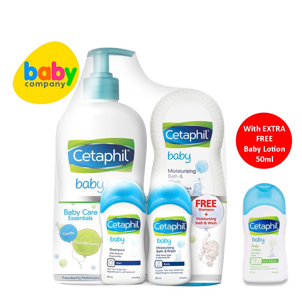Cetaphil EXTRA FREE 50ml Lotion with Essential Baby Bundle | Lazada PH