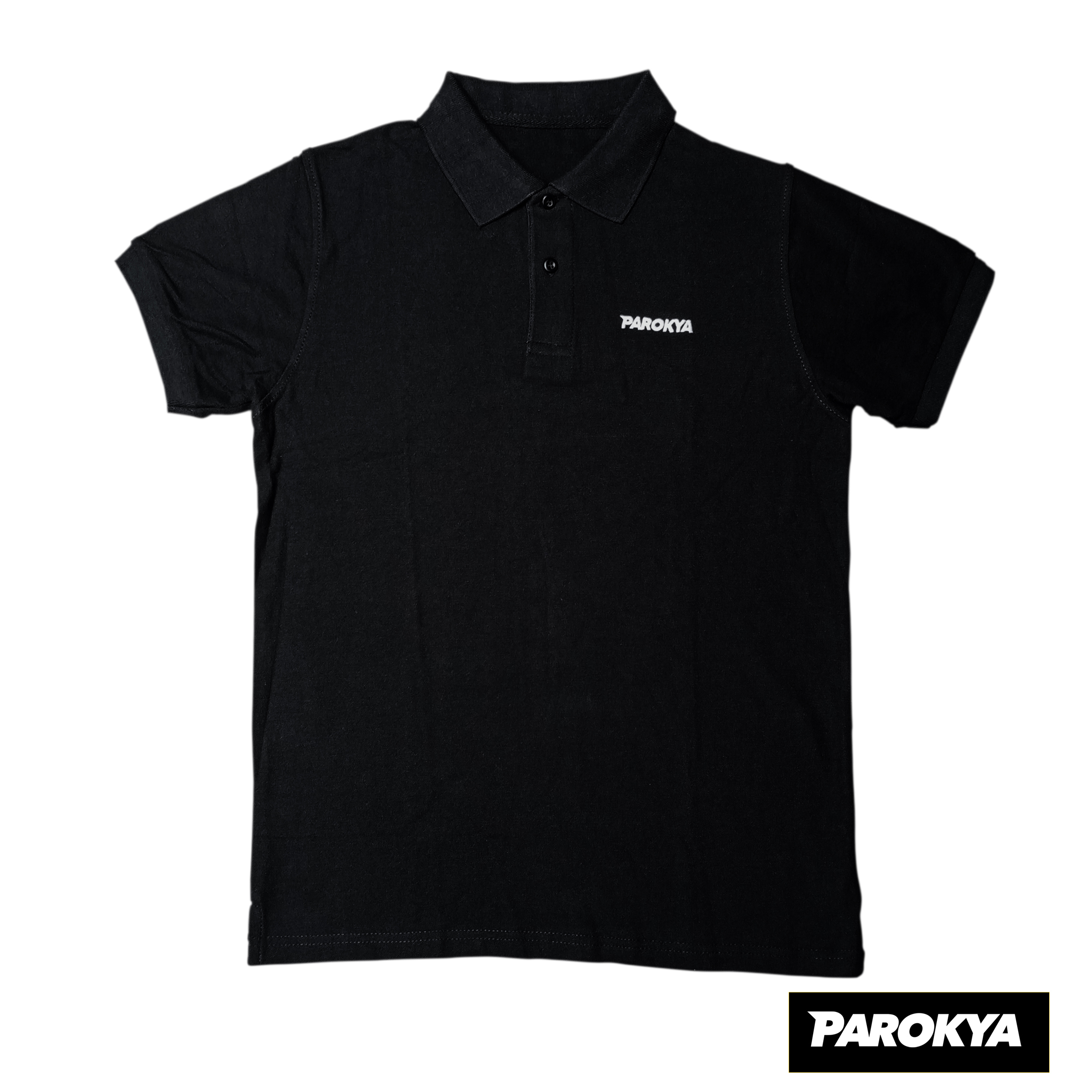 THE PAROKYA STORE "COLLARED SHIRT" (Black) | Lazada PH