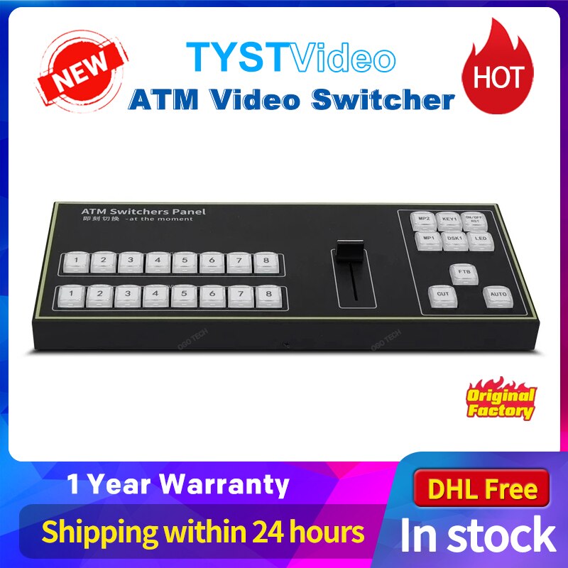 NEW TYST ATM Video Switcher Panel Tally Output Director for Blackmagic ...