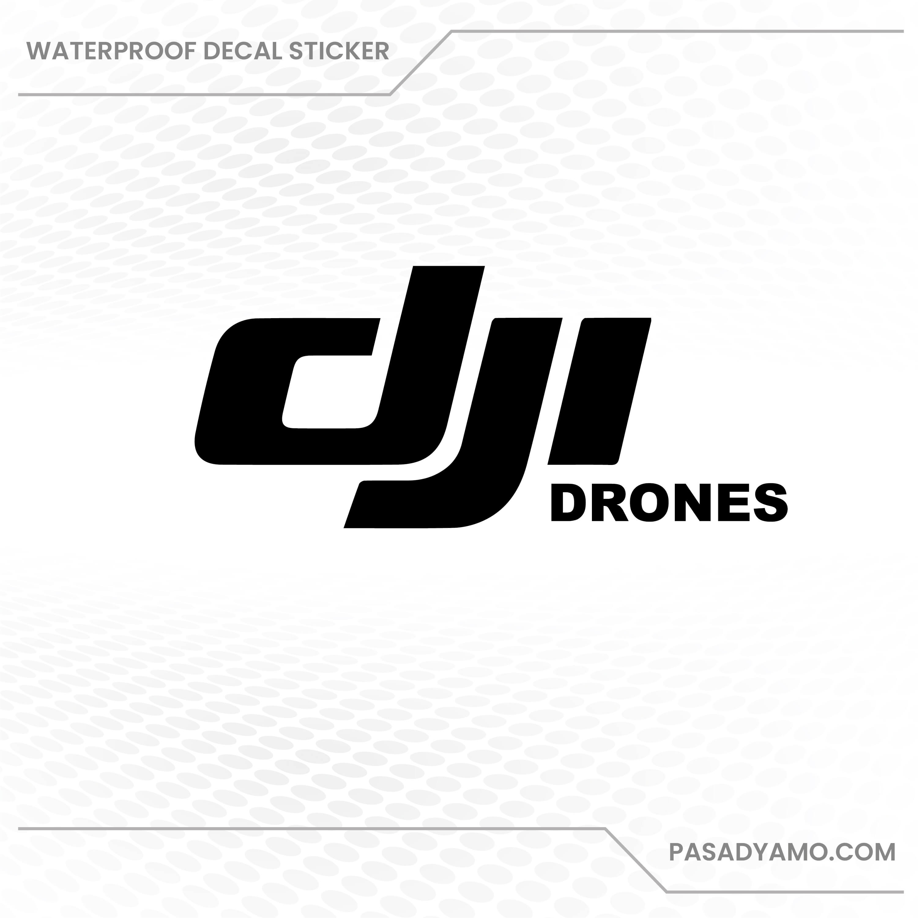 DJI Drones Logo Decal Sticker for Cars Motorcycles Laptops Skateboards ...