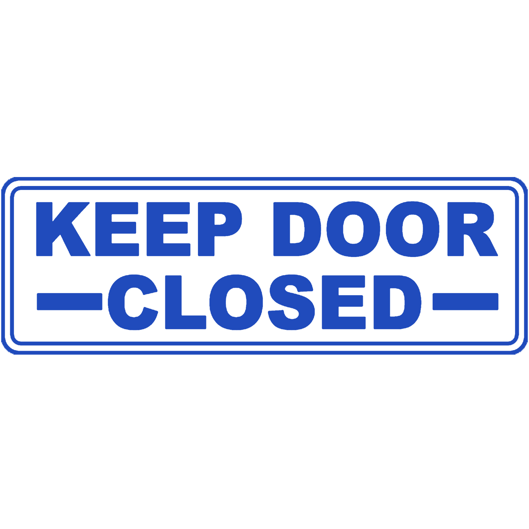 Keep Door Closed - Red Blue - Laminated Signage Waterproof - 4 x 11 ...