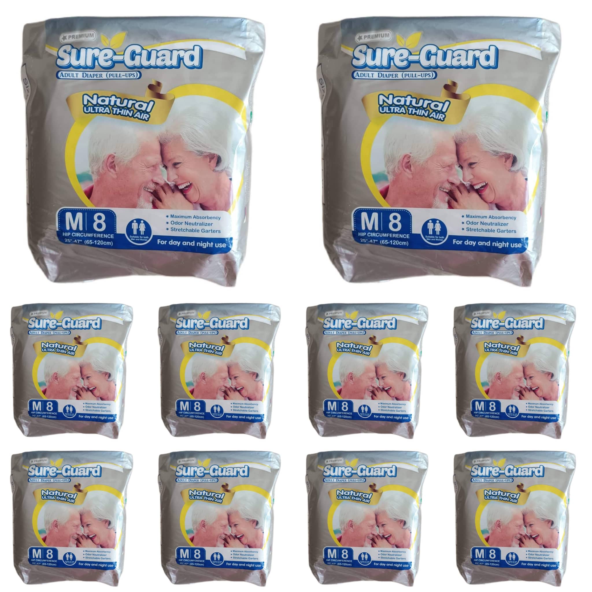 Sure-Guard Adult Diaper Pull-Ups Medium 10Packs (8Pcs/Pack) | Lazada PH