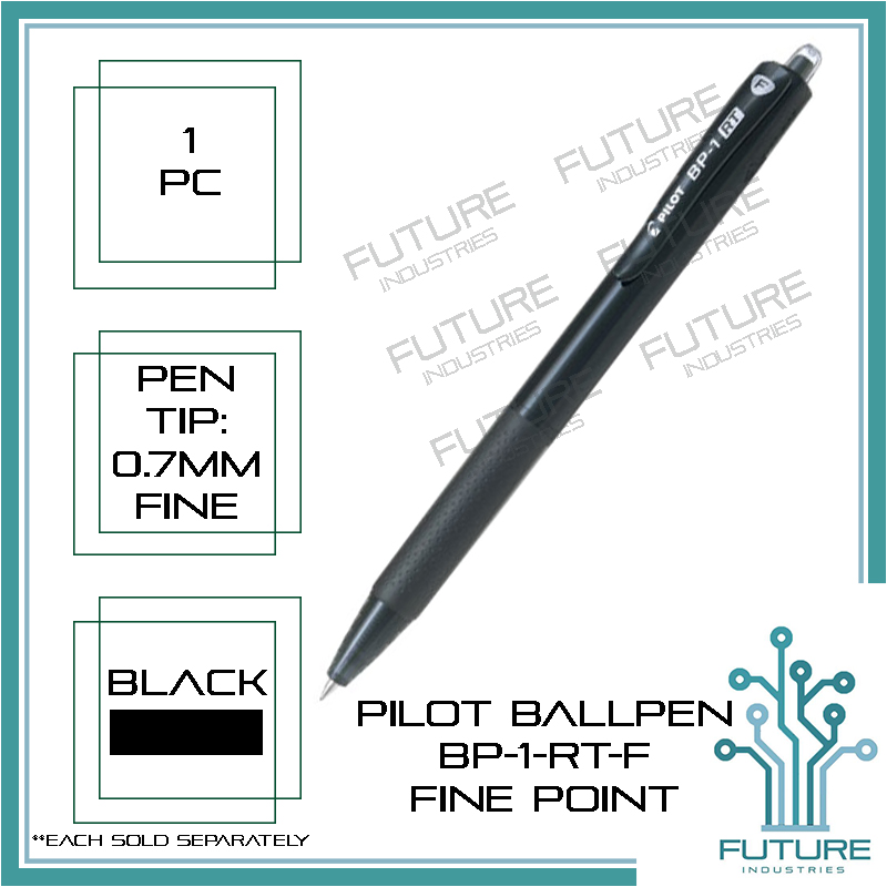 Ballpen Pilot Retractable BP-1-RT BP1RT BP 1 RT Fine Ball Point Pens 0 ...