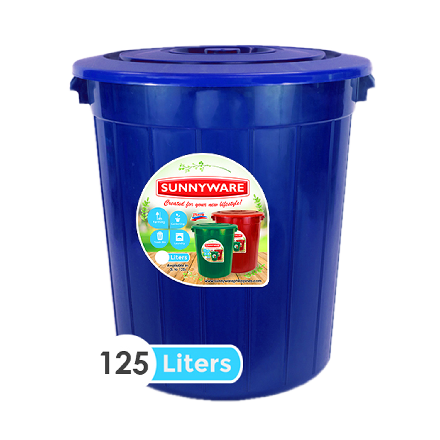 12pcs (1 dozen) set 125L Water Container w/ Cover DELUXE 125L Water ...