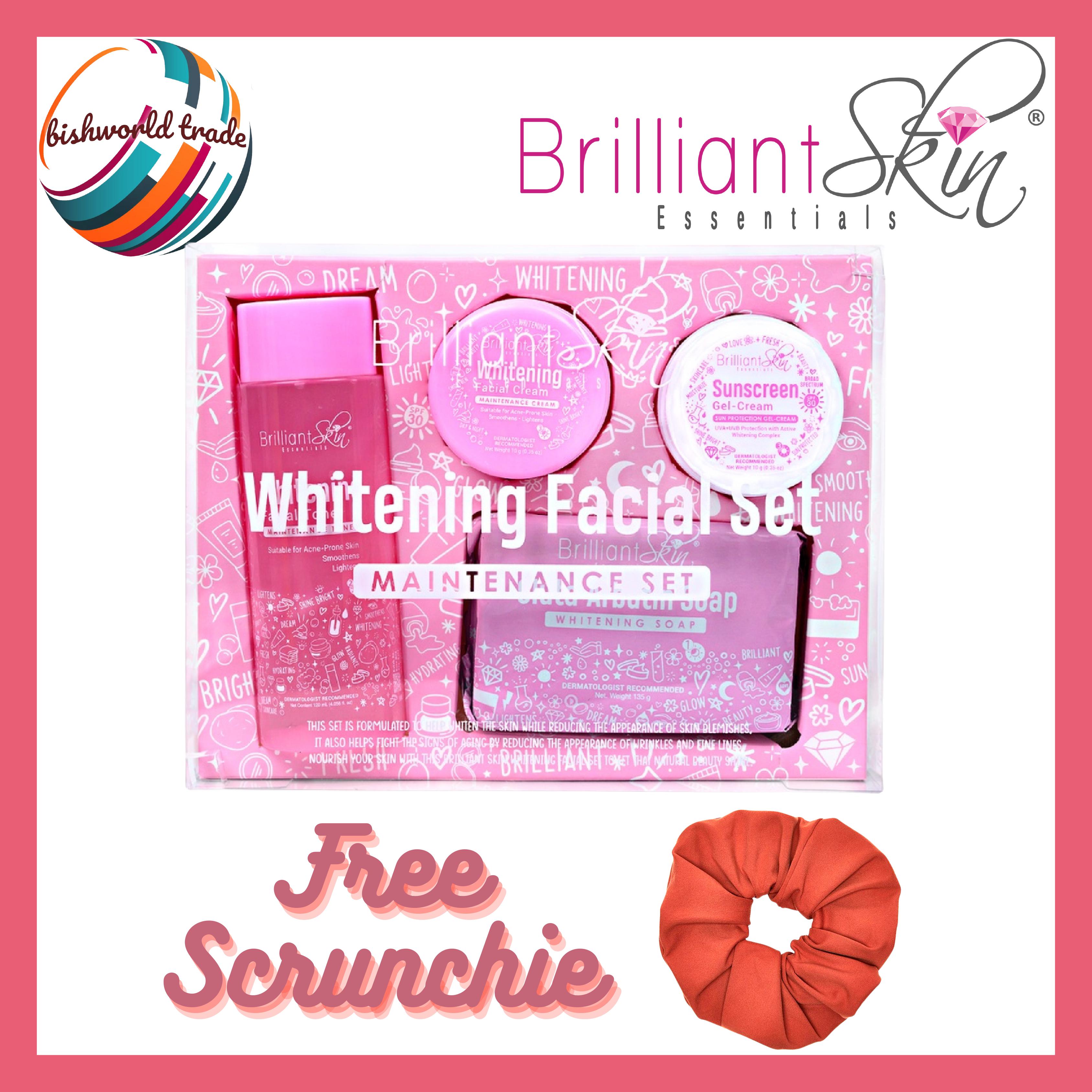 Brilliant Skin Whitening Set [New and Improved] with Free Scrunchie ...