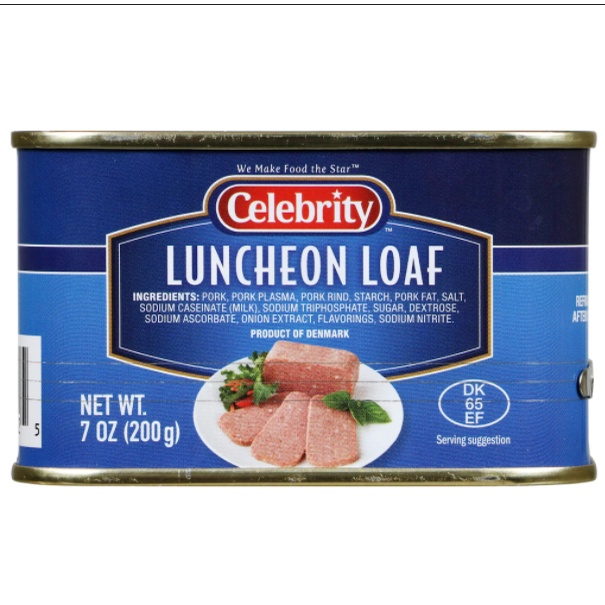 Celebrity LUNCHEON LOAF (200 g) & LUNCHEON MEAT (340 g) | Lazada PH