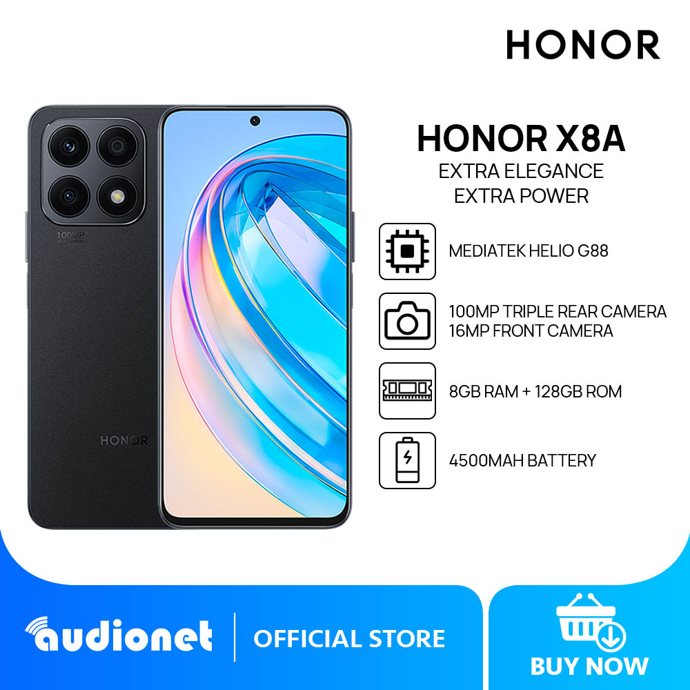 Honor X8a Smartphone | 8GB RAM+128GB ROM | MediaTek Helio G88 | 100MP ...