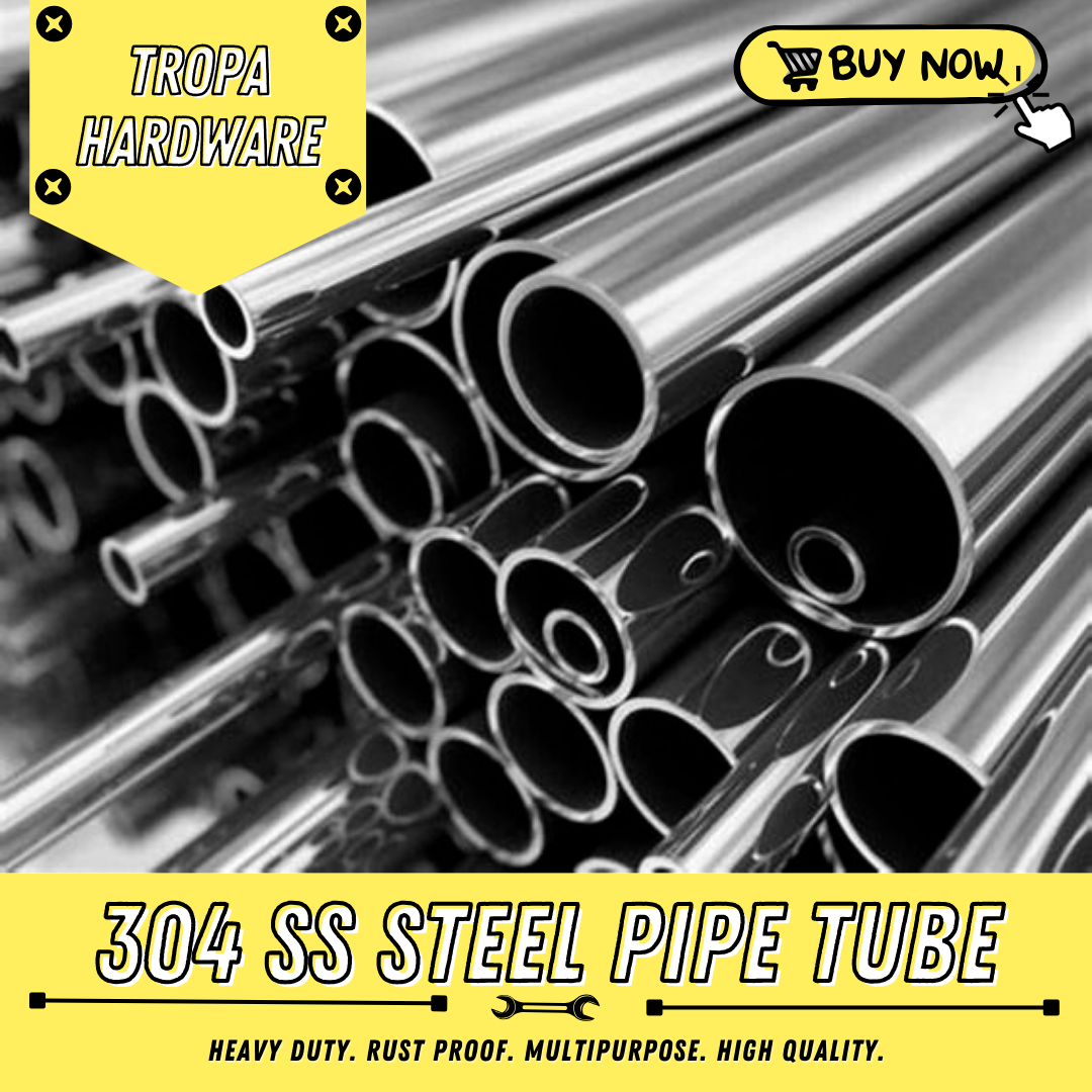 304 Stainless Steel Pipe Tube Seamless Solid Round Tube Tropa Hardware ...