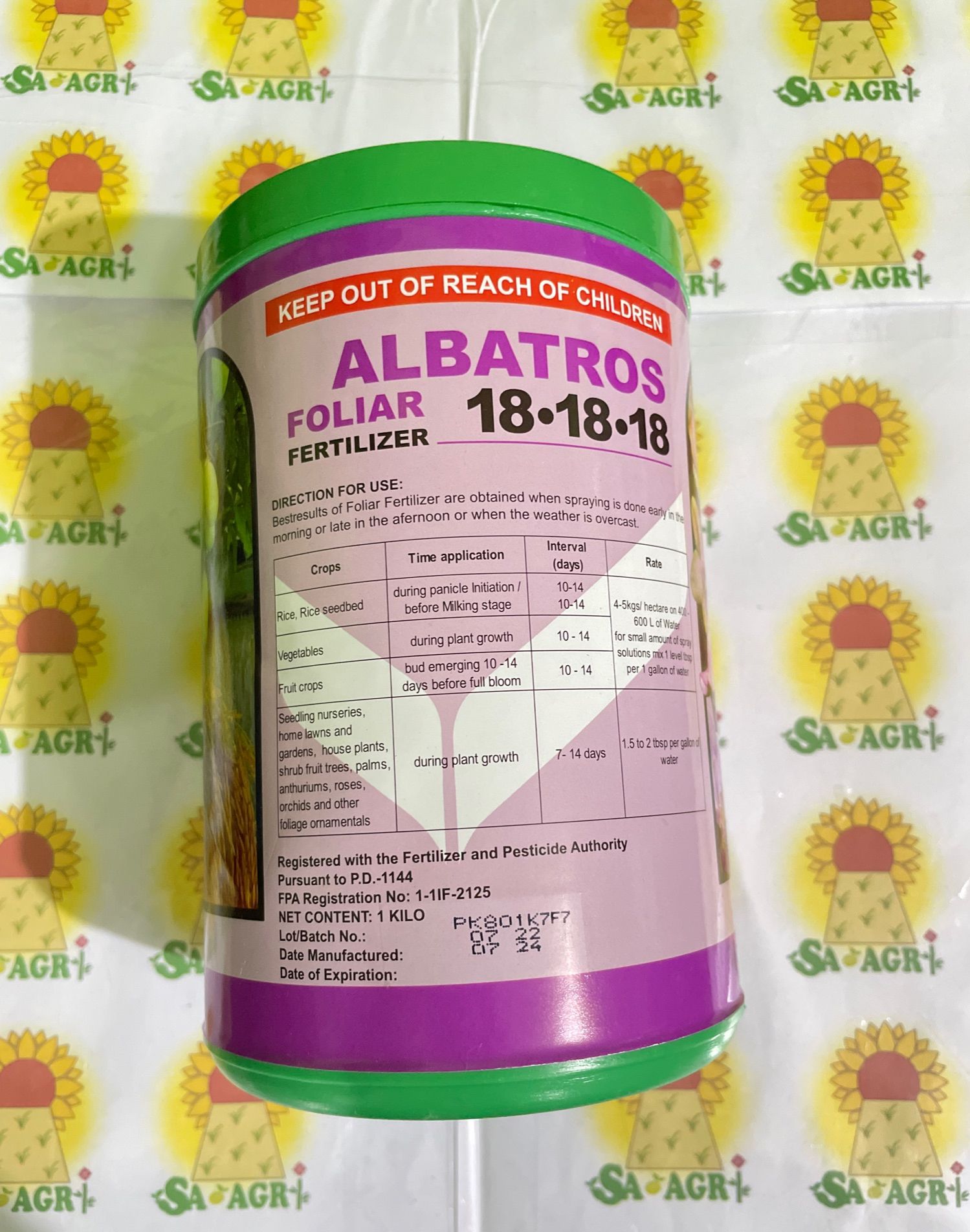 ALBATROS FOLIAR 18-18-18 (1 KILO) | Lazada PH