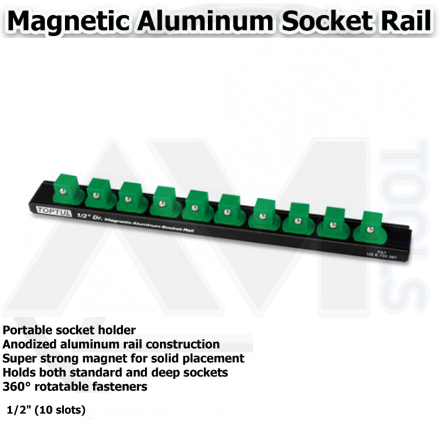 Magnetic Aluminum Socket Rail Holder 1/2 drive TOPTUL | Lazada PH