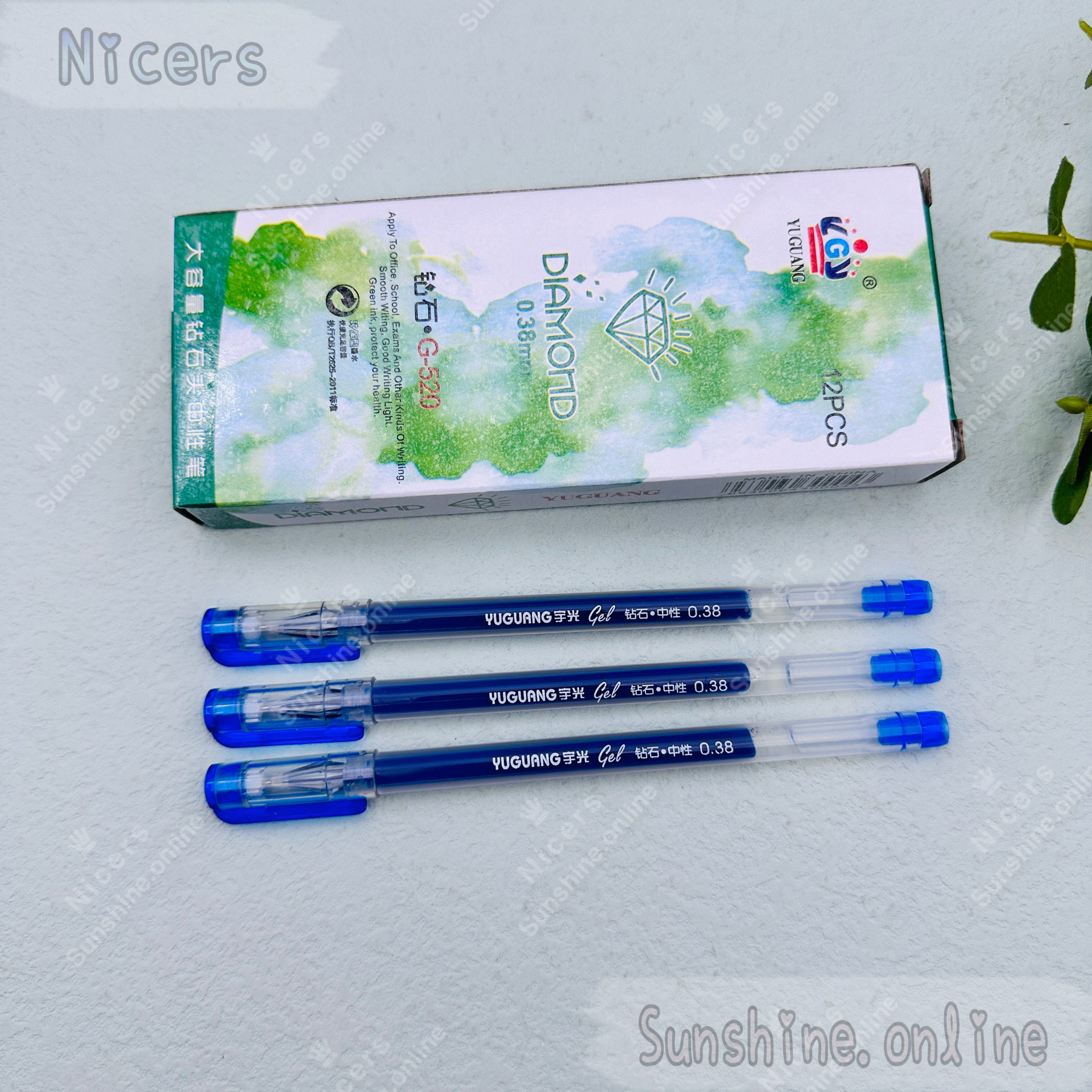 12pcs G-520 Diamond sign pen gel pen 0.38mm | Lazada PH