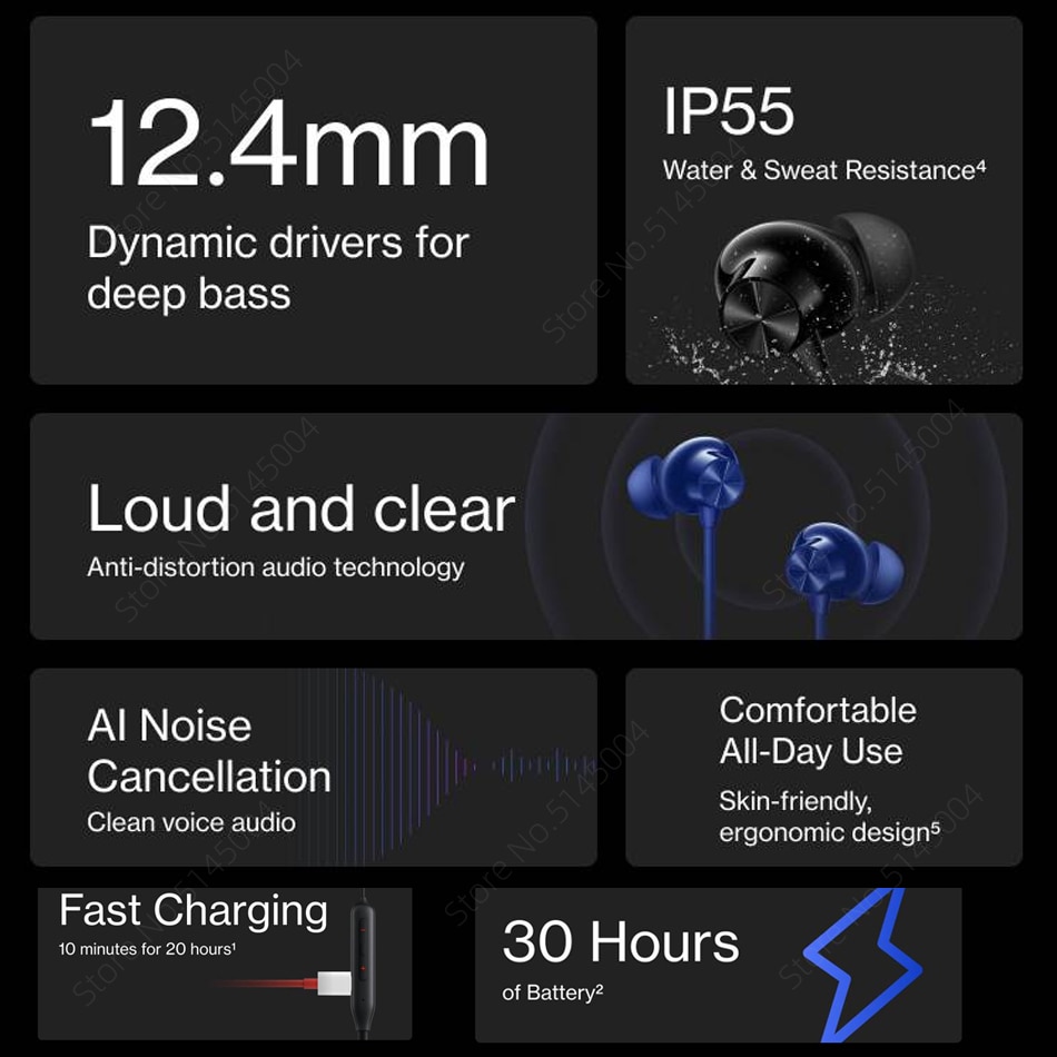 Global Version Oneplus Bullets Wireless Z2 Wirelesss Earphone AI Noise ...